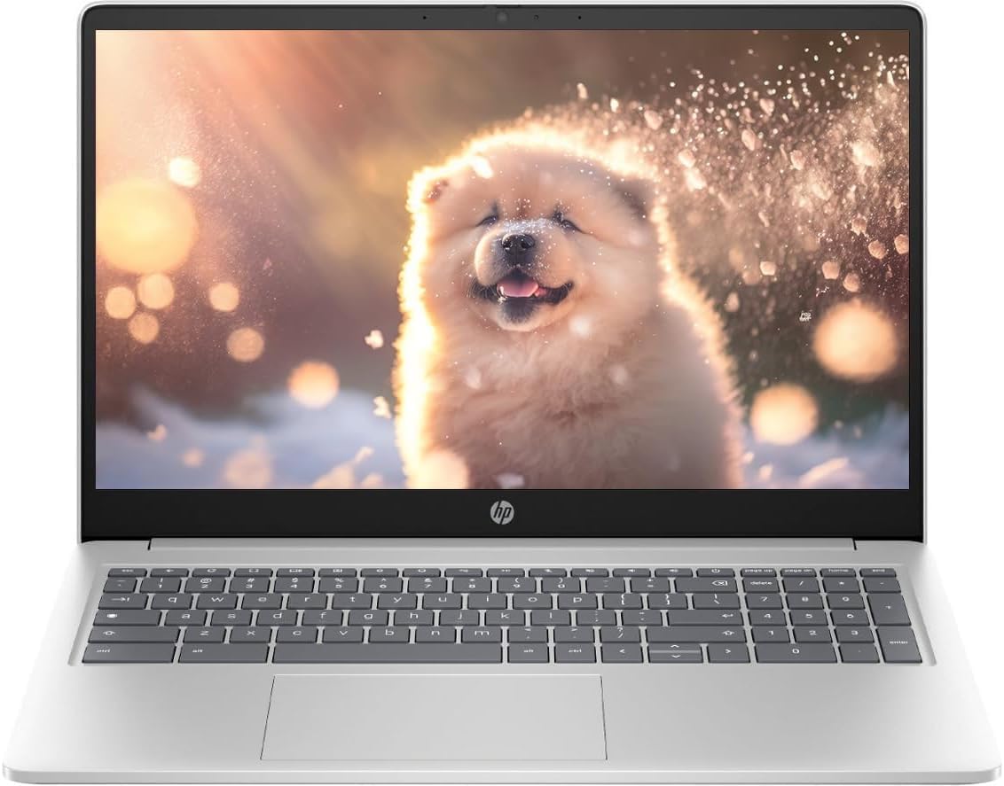 Amazon.com: HP Chromebook 15.6 Inch HD Laptop 15a-nb0013dx Intel N200 ...