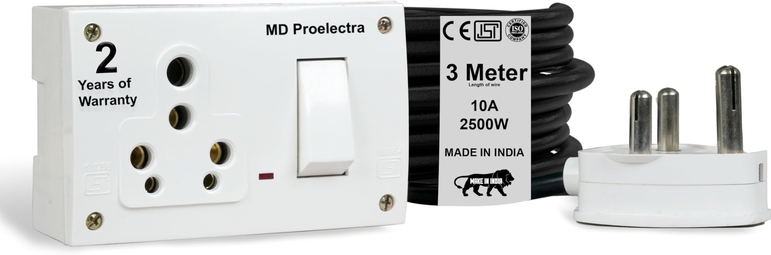 Buy MD Proelectra Advanced Power Saving Extension Board - 3 Meters ...
