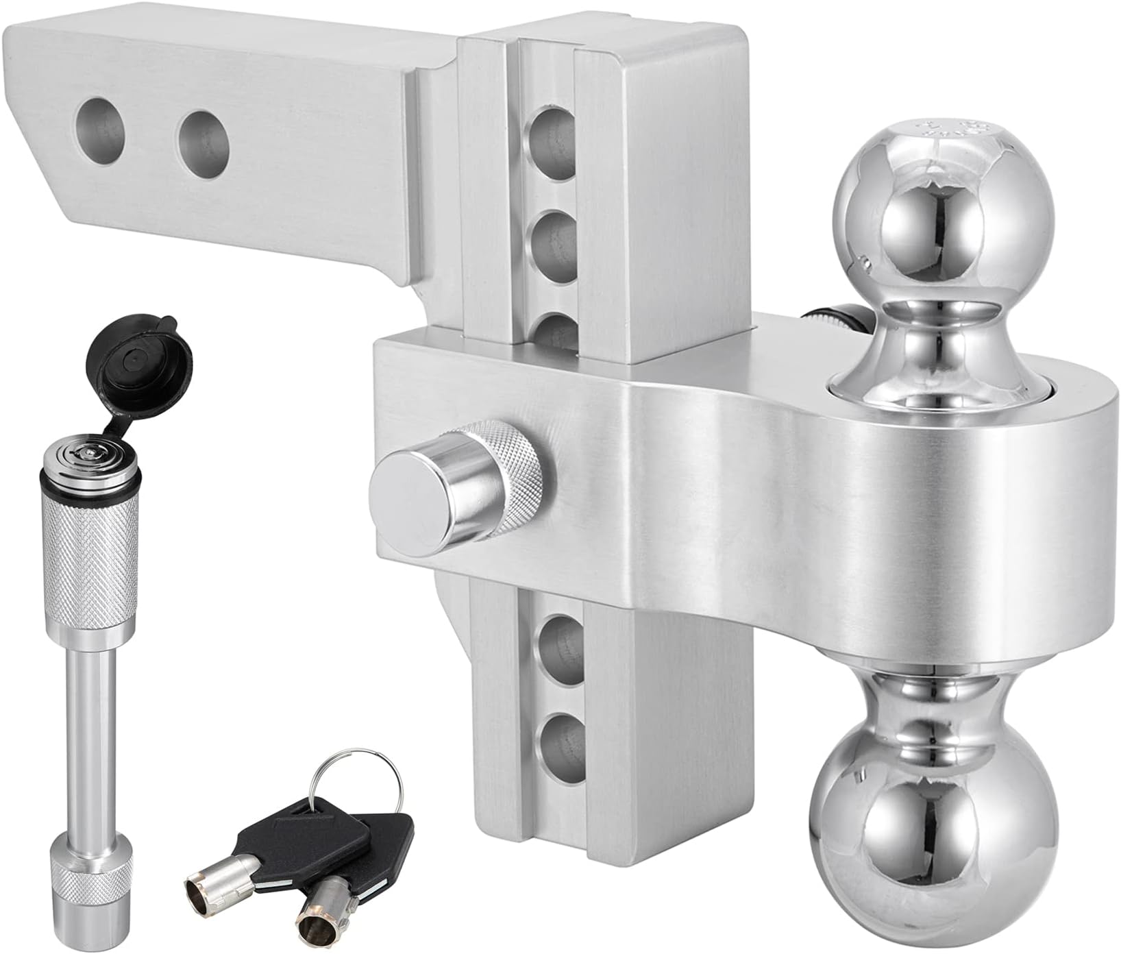 Amazon.com: SUNJOXOM Adjustable Trailer Hitch, Ball Mount, Fits 2-Inch ...