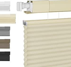Amazon.com: BERISSA Top Down Bottom Up Cordless Cellular Shades No Tools No Drill Blinds for ...