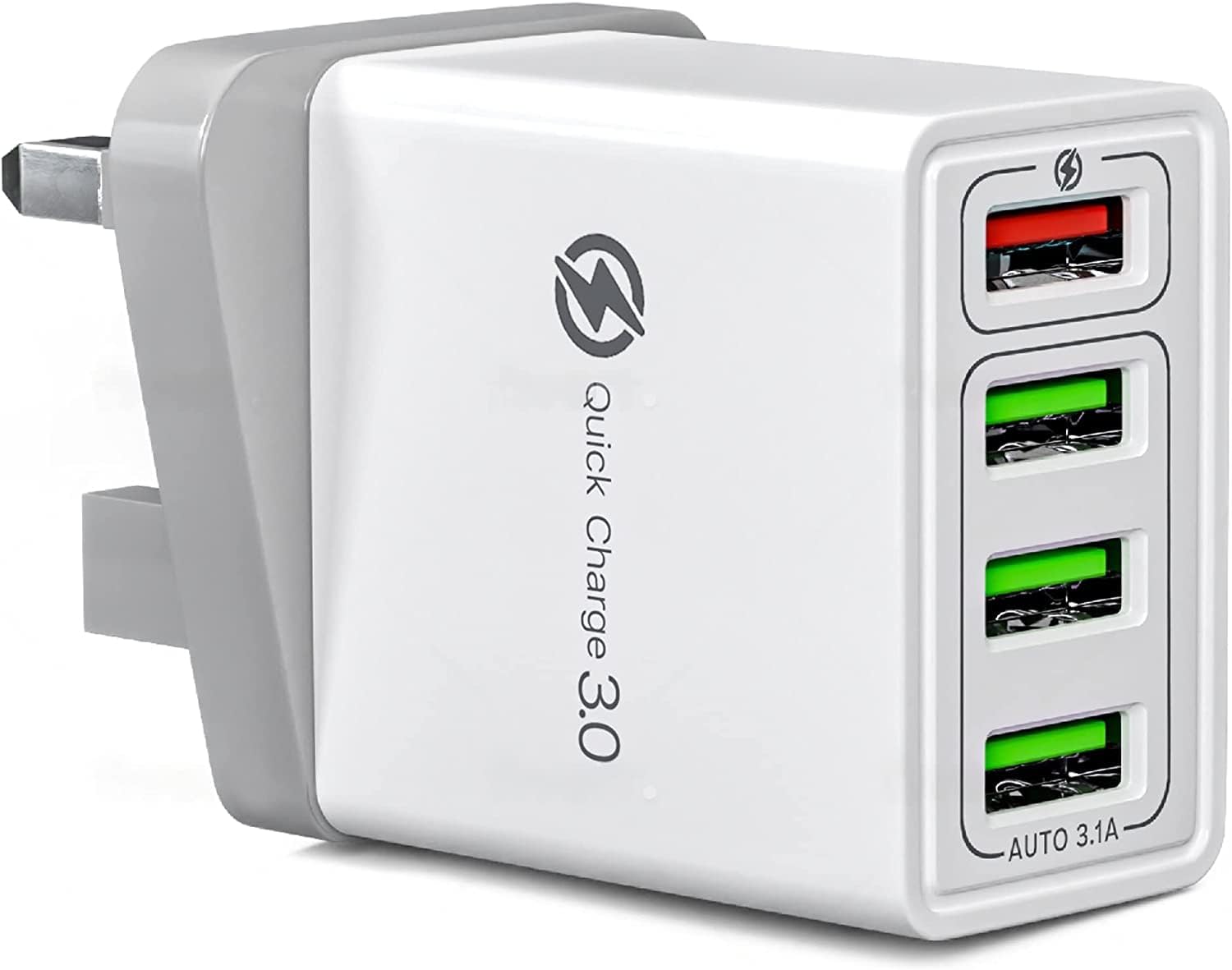 Fast Charger Plug USB Charger – Ultra Fast 4 Port Multi USB Plug ...