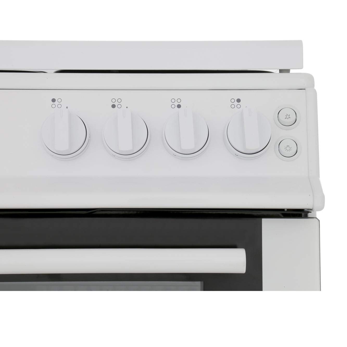 Buy Belling FS50GTCLW 500mm Twin Cavity Gas Cooker 4 x Burner Gas Hob ...