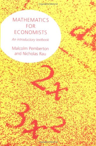 Mathematics For Economists: 9780719033414: Economics Books @ Amazon.com