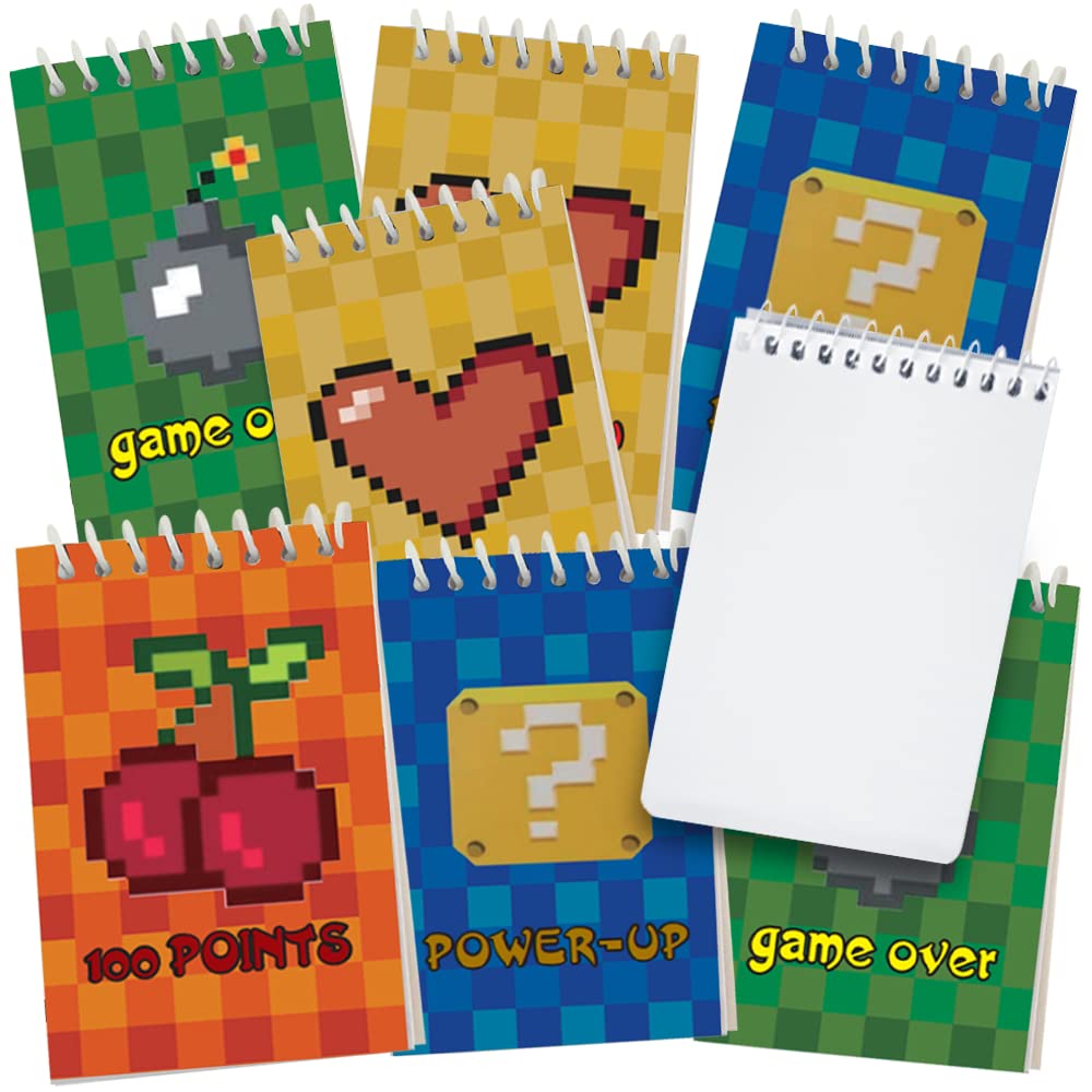 Artcreativity Mini Power Up Notebooks Pack Of 16 Video Game ...