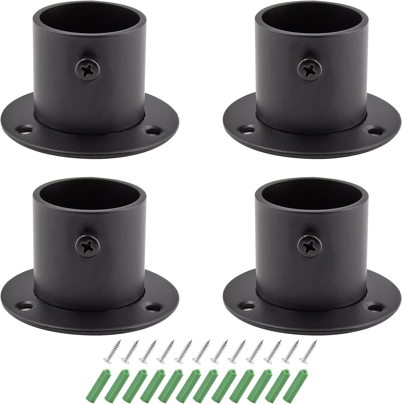 Amazon.com: 7/8" to 1" Inside Mount Curtain Rod Bracket Socket for ...