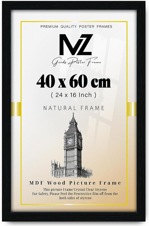 MZ Goods Rectangle Flat Modern Design 40x60cm - Personalized Black ...