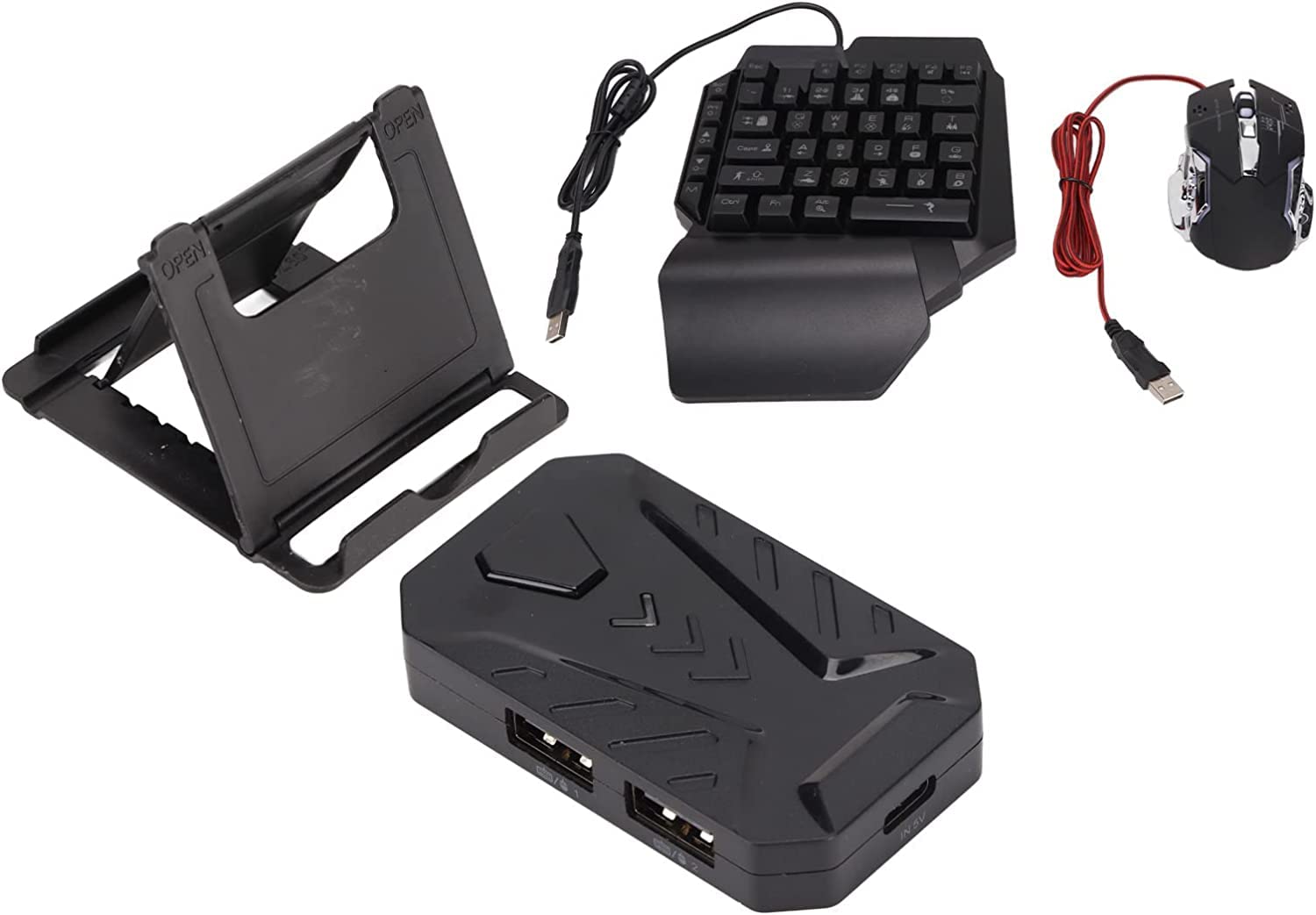 Amazon.in: Buy DAUERHAFT Mix Pro Keyboard and Mouse Adapter, One Handed Keyboard Mouse Combo Set ...