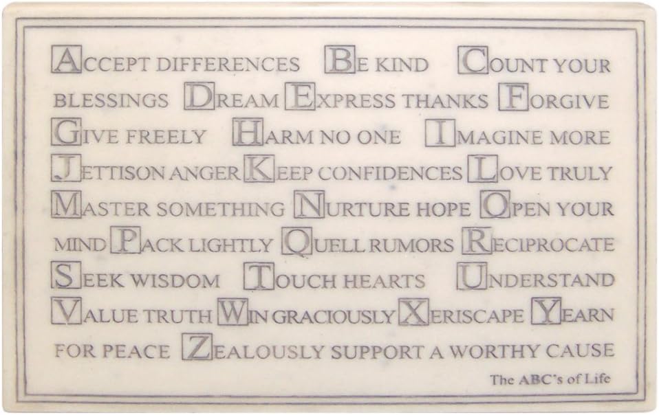 Amazon.com: ABCs of Faith Faux Marble Standup or Wall Plaque : Home ...