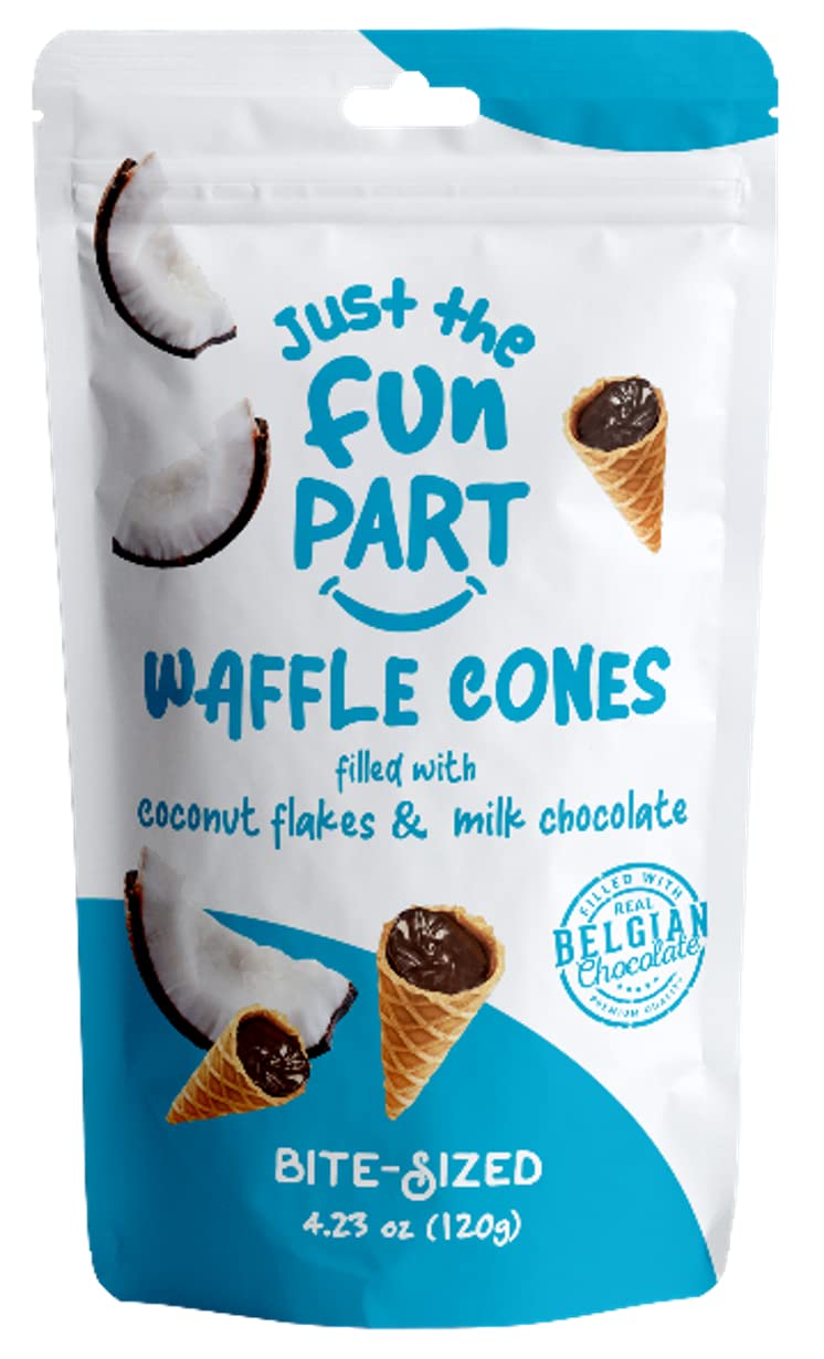 Amazon.com: Just The Fun Part, Bite-Size Crispy Mini Waffle Cones ...