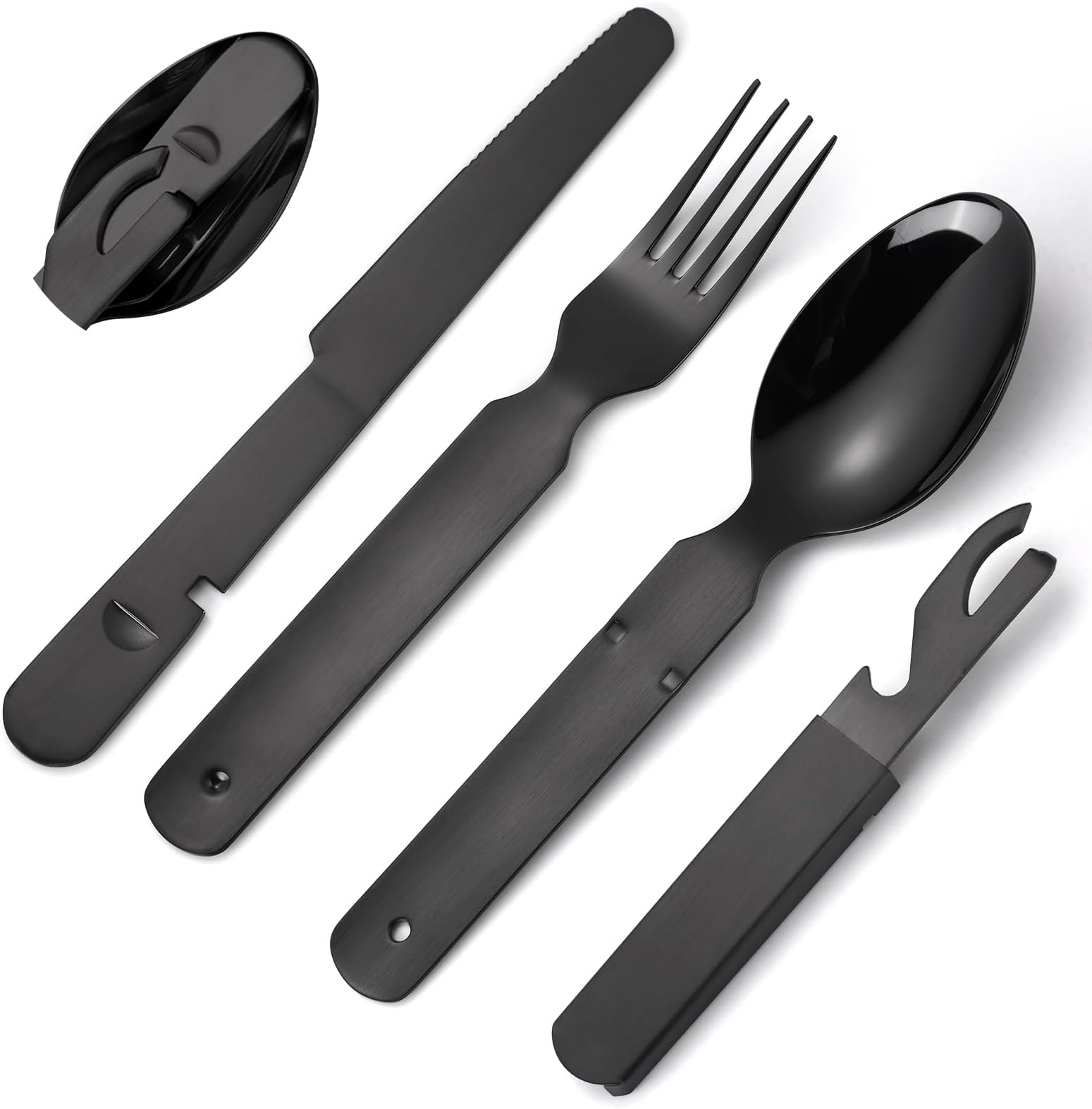 Amazon.com: ZOKU Pocket Utensil Set, Charcoal - Stainless Steel Fork ...
