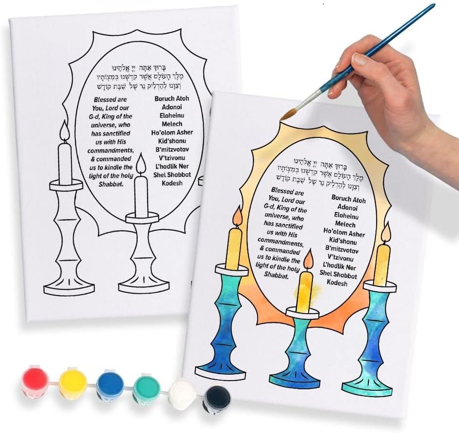 Amazon.com: JewFadz Premium Quality Shabbat Prayer Candle Lighting ...