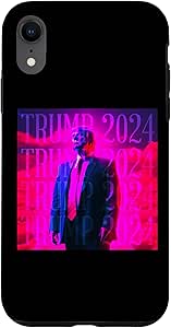 Amazon.com: iPhone XR Vaporwave Retrowave Synthwave Donald Trump 2024 ...