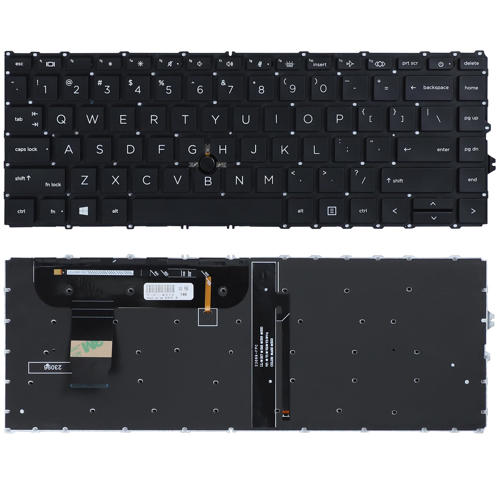 Amazon.com: YAEHUYING Replacement New Keyboard Backlit for HP EliteBook ...