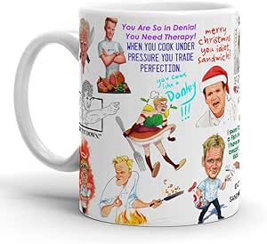 Amazon.com: Tea Cups Gordon White Ceramic Ramsay Gifts 11oz 15oz ...