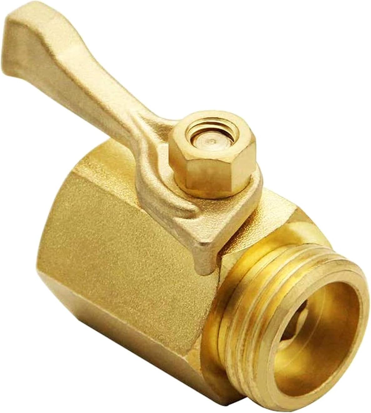 Amazon.com : Lifynste Heavy Duty Brass Garden Hose Shut Off Valve, 3/4 ...