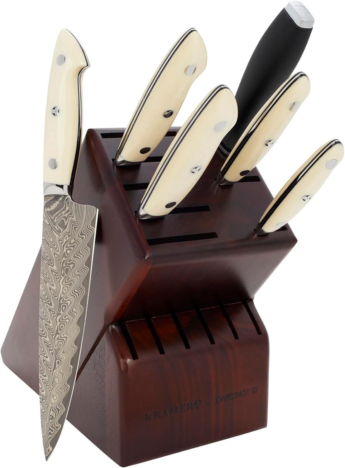 Amazon.com: KRAMER by ZWILLING Cumulus Collection 7-pc Knife Block Set ...