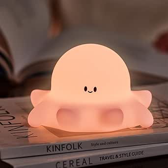 Amazon.com: YR YRHH-PET Pink Octopus Night Light,LED Squishy Novelty ...