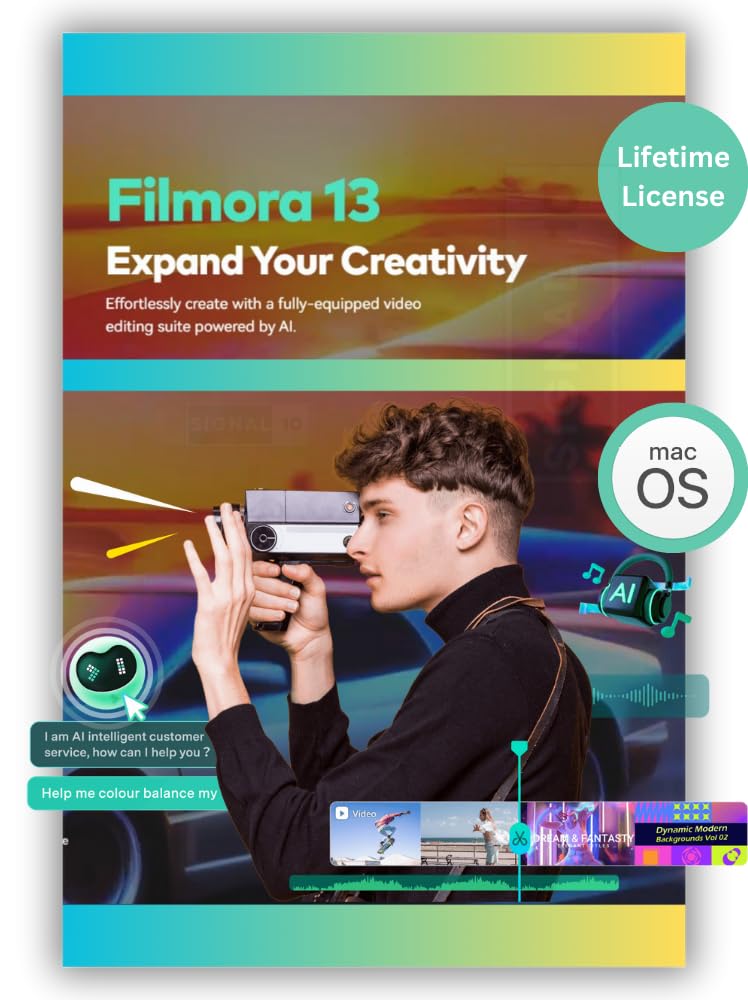 [Latest Retail Edition] Wondershare Filmora Video Editor for MAC ...