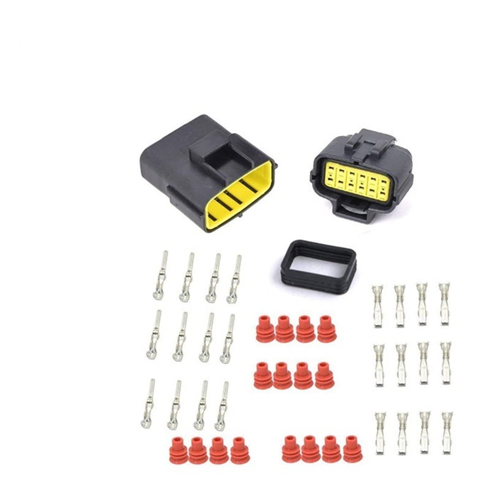 Amazon | 12 ピンメスオス AMP 174661-2/184058-1 368537-1 防水ギアシフトセンサーコネクタプラグ自動車 ...