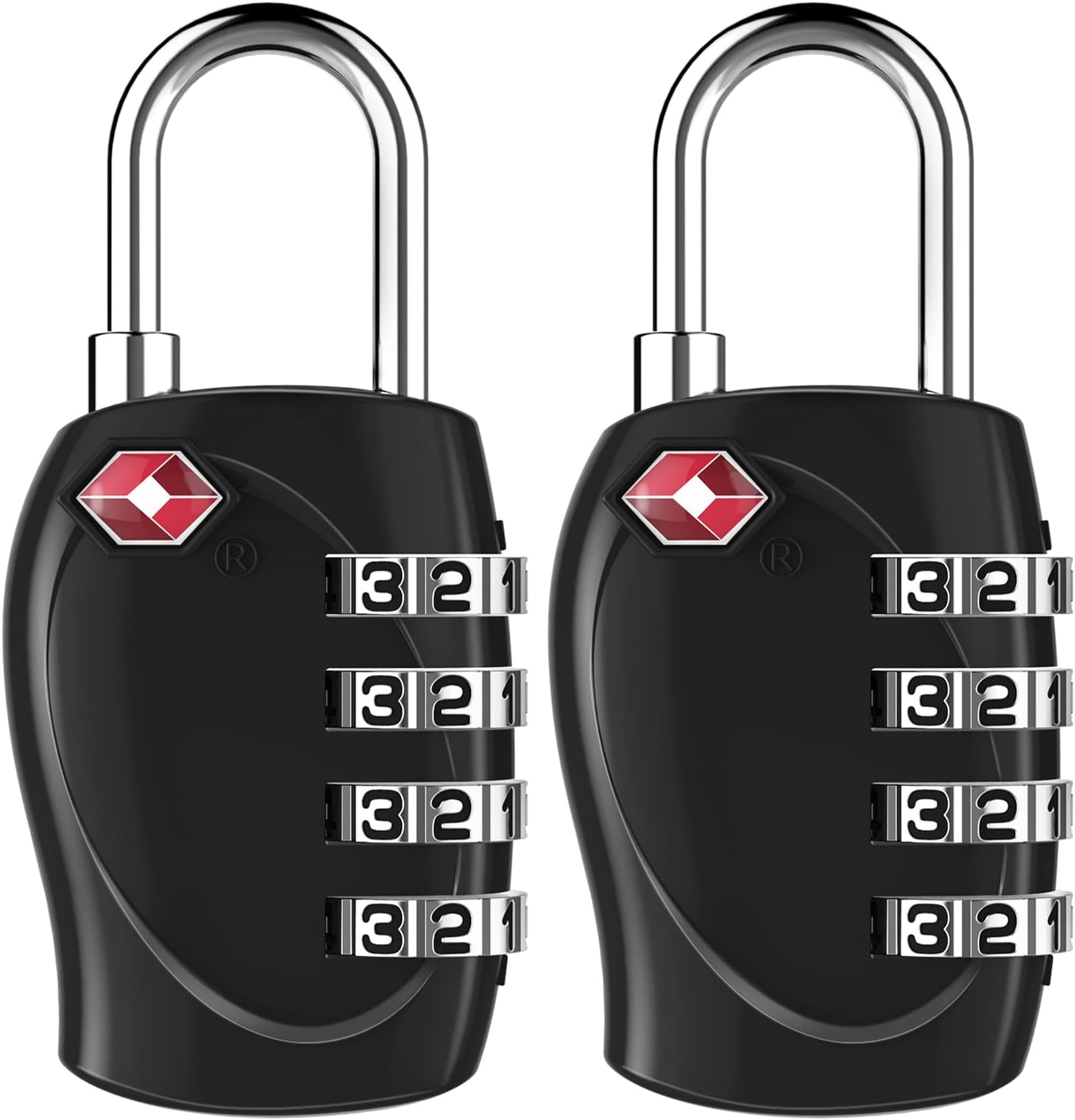 Desired Tools TSA Locks for Luggage, 2-Pc Durable Steel Padlock ...