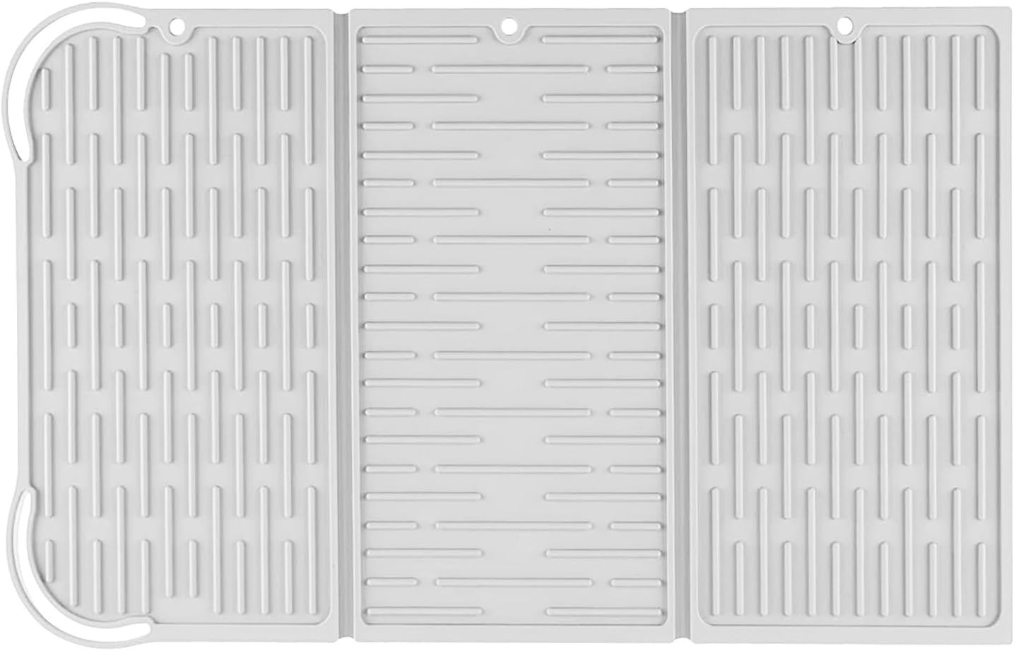 Amazon.com: Hescred Foldable Silicone Dish Drying Mat, Trifold Dish ...