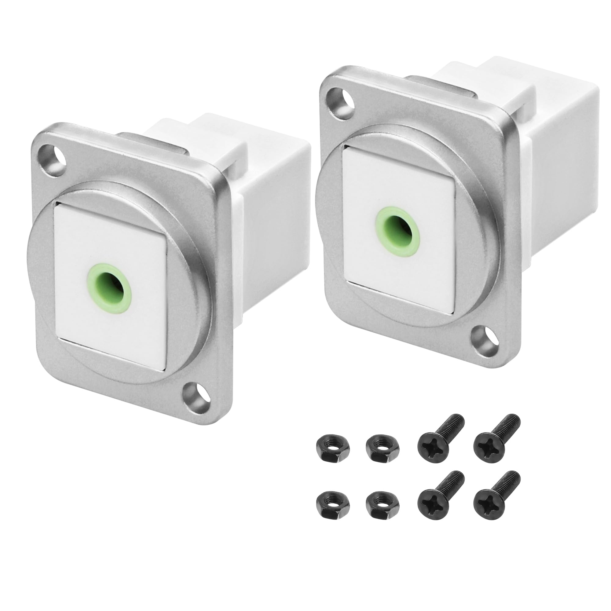 Amazon.com: MEIRIYFA 3.5mm 1/8 Stereo D-Type Panel Mount Connector ...