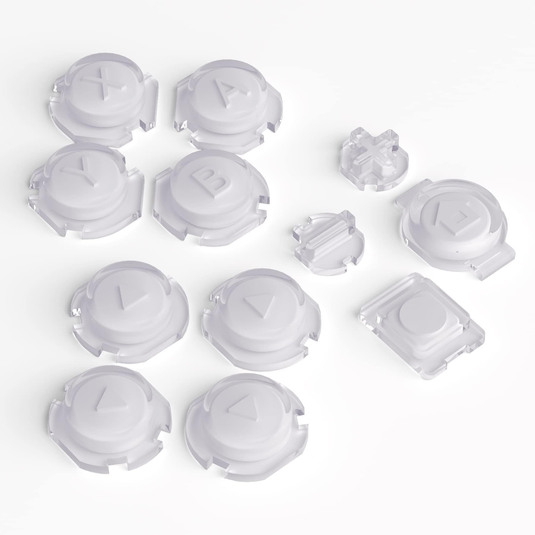 Amazon.com: eXtremeRate Replacement Two-Tone Jelly Buttons for JoyCon ...