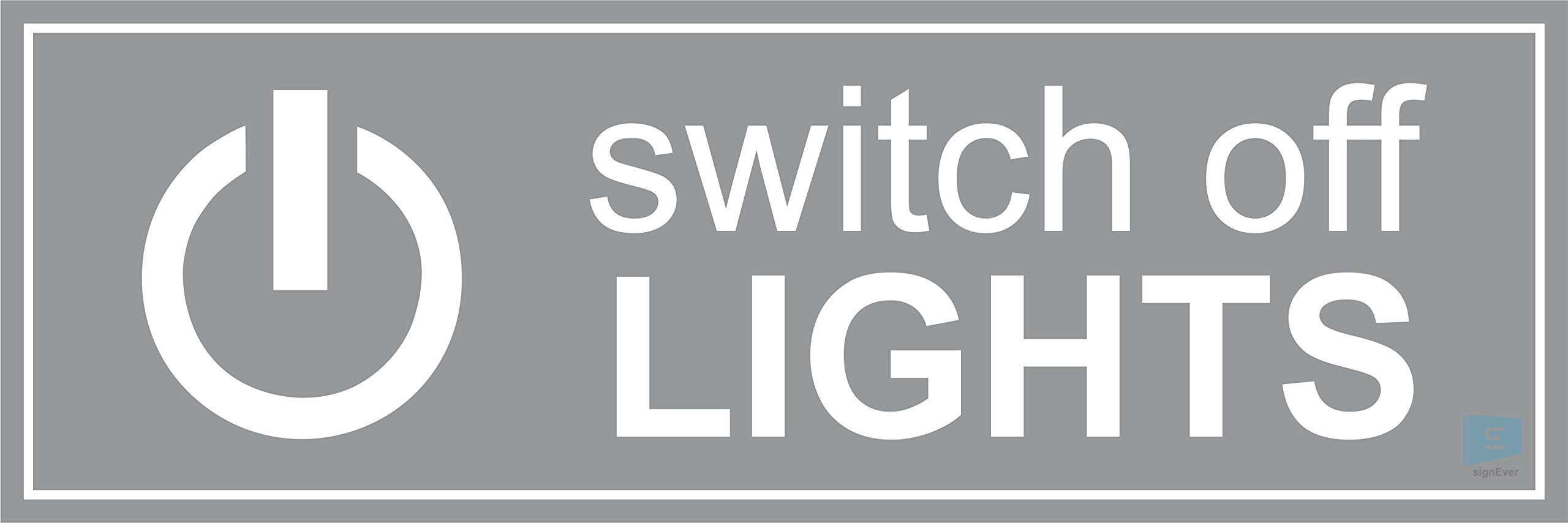Buy SIGN EVER Switch of Lights After Use Sign Board for Company ...