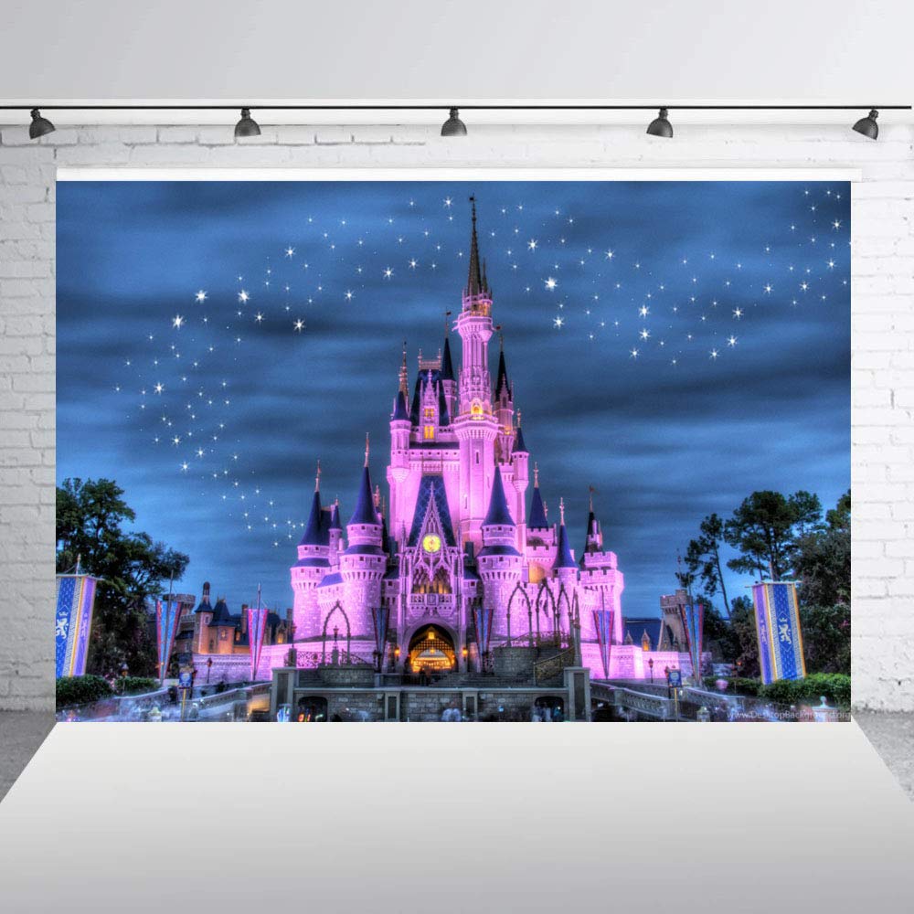 Buy Castle Backdrop for Kids Birthday Party Beautiful Night View Sky ...
