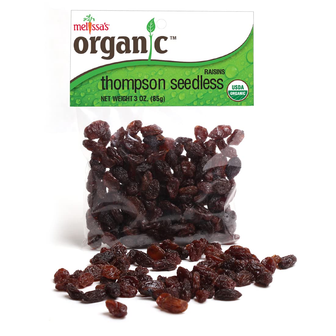 Amazon.com: Melissa's Organic Raisins, 3 Packages (3 oz) : Grocery ...