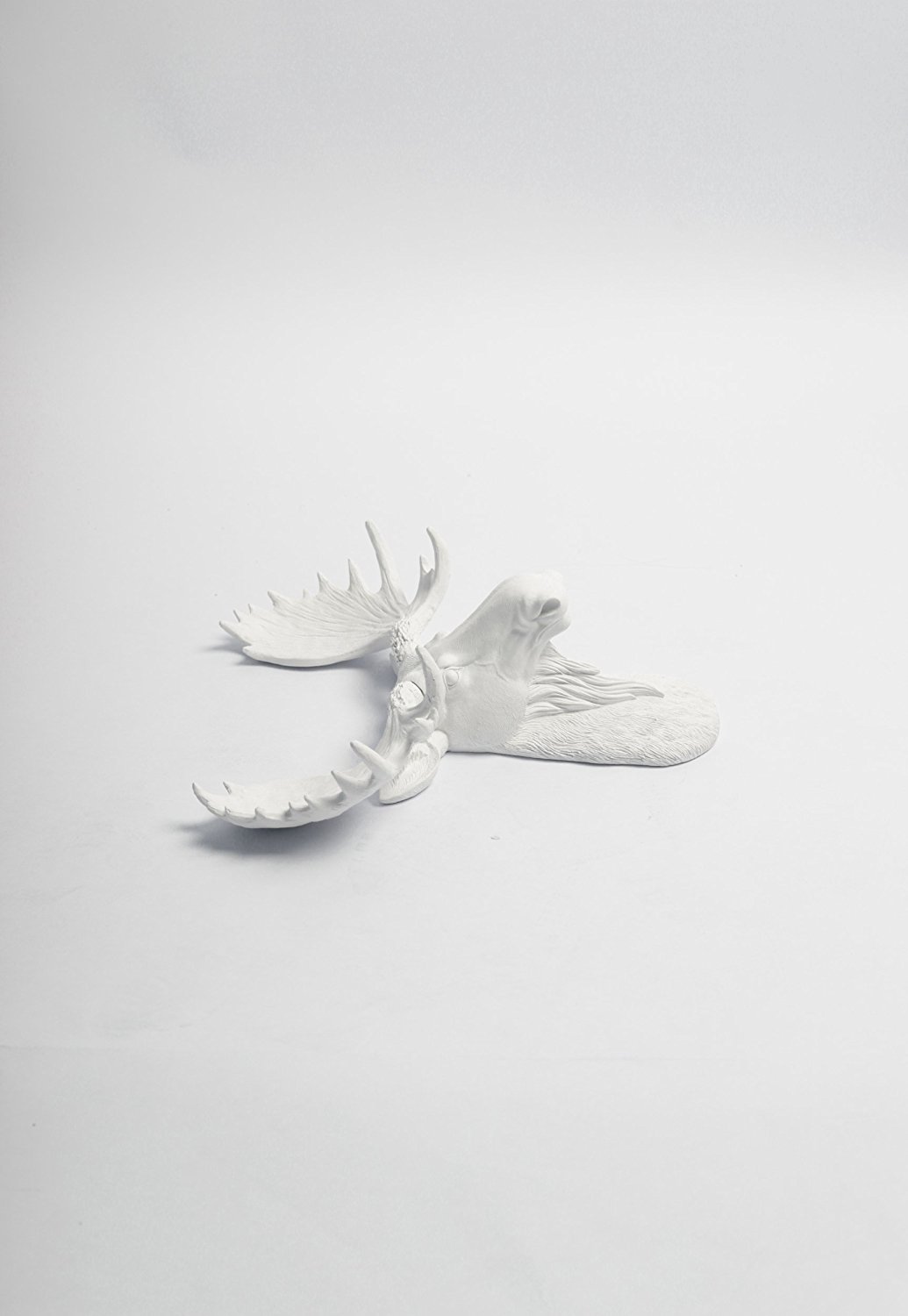 White Moose Head Wall Mount