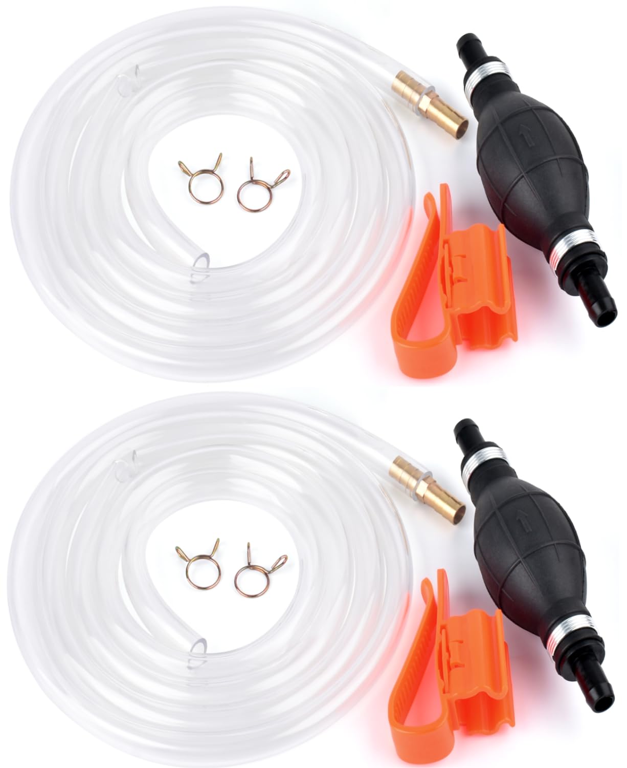 Snapklik.com : KATUMO Siphon Pump, 2 Pack Enlarged Caliber Gasoline ...