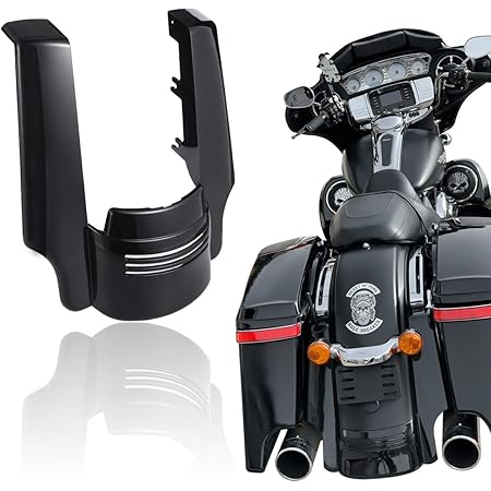 Amazon.com: TCMT Rear Fender Fascia w/LED Brake Running Turn Signals Lights Kit Fits for Harley ...