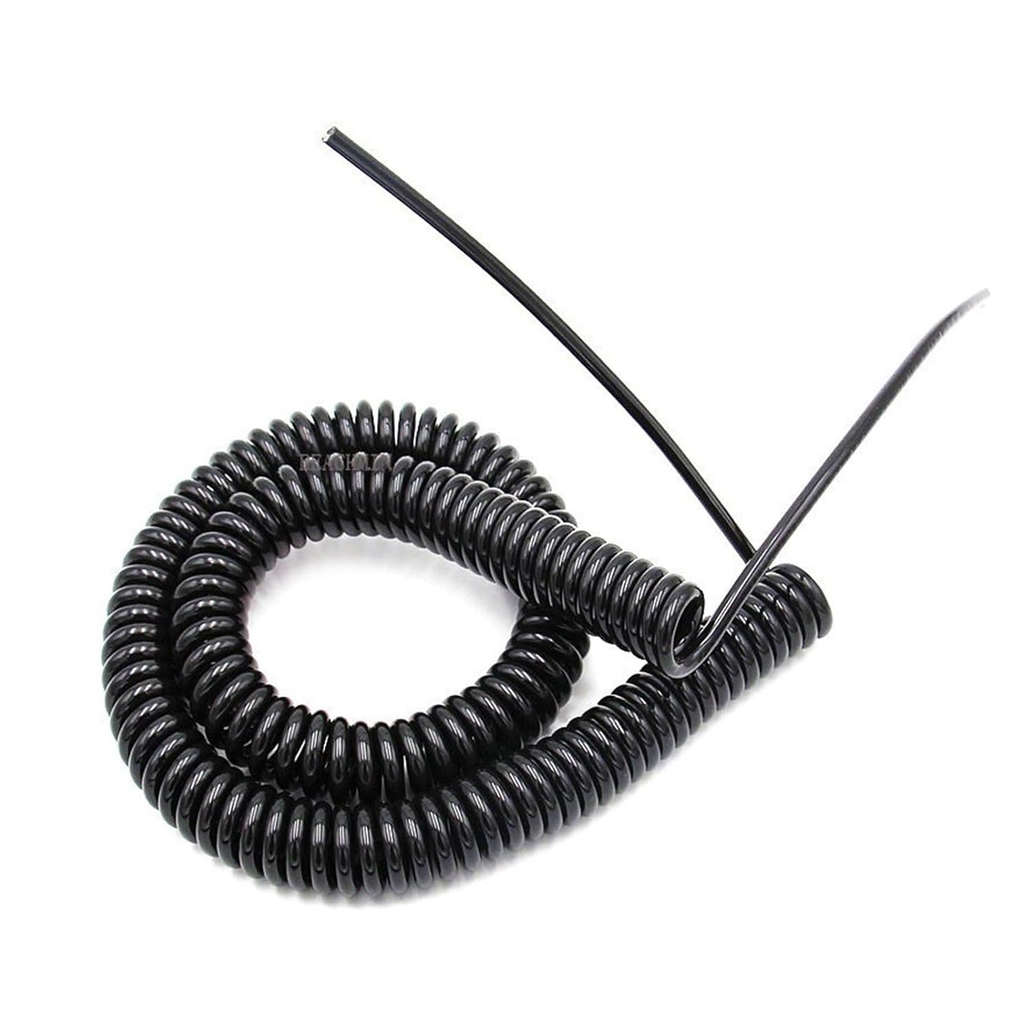 Electrical wire 3 Core Black Spiral Power Cord 0.5mm Square 2.5 Meter 5 ...
