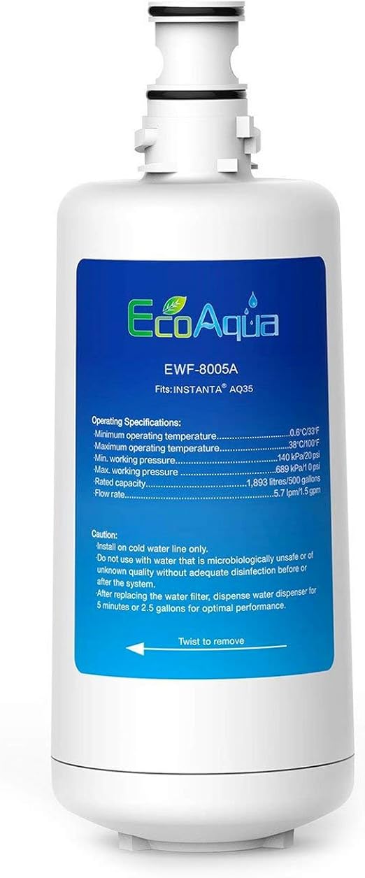 EcoAqua EWF-8005A Water Filter Replacement Compatible With Instanta ...