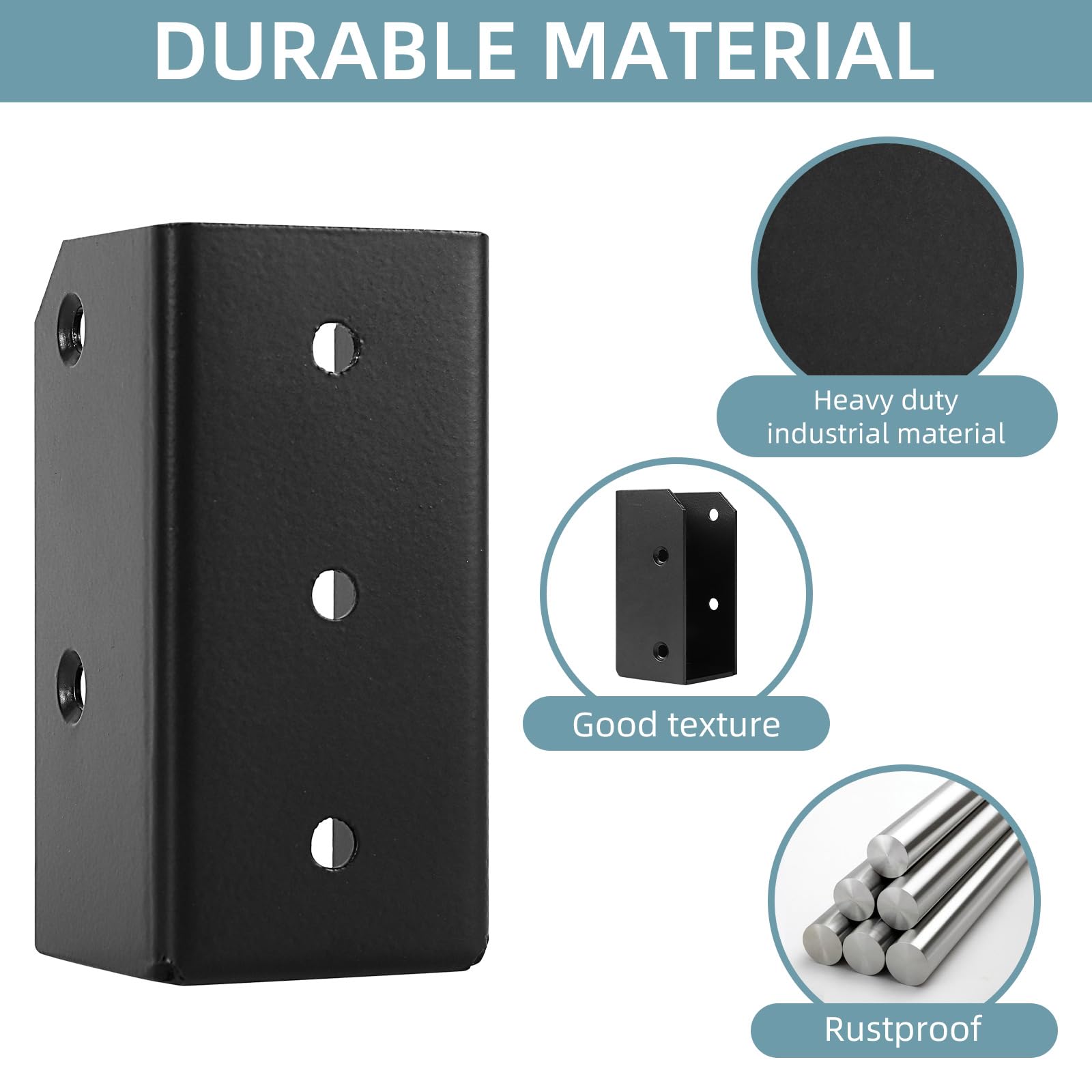 Snapklik.com : Rasugarlary 32 Pcs Deck Railing Brackets Connectors, 2x4 ...