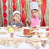 Amazon.com: BLUE PANDA Pizza Party Supplies Kit, Includes Plates ...