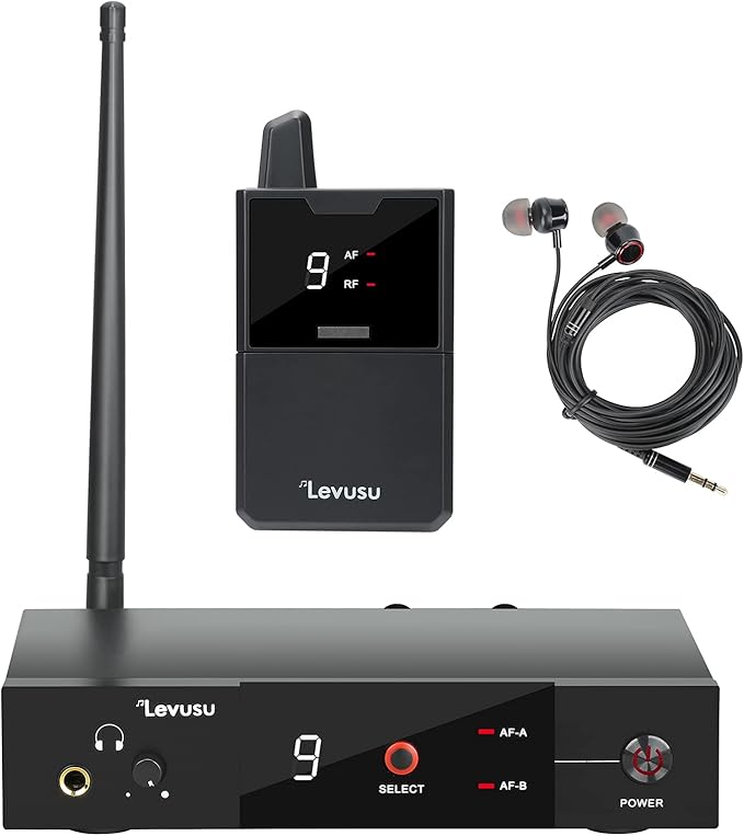 Amazon.com: Levusu UHF Wireless in-Ear Monitor System with Earphone ...