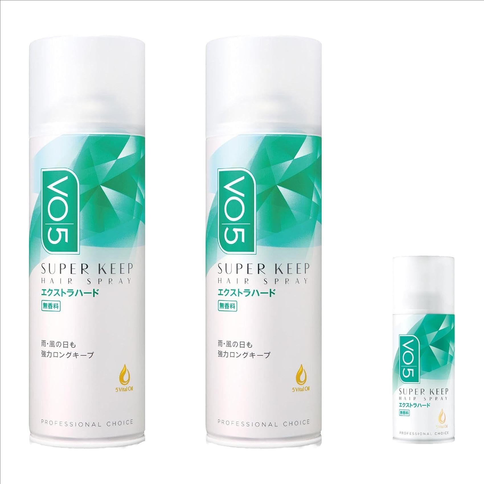 Amazon | VO5 スーパーキープ ヘアスプレー [エクストラハード] 無香料 330g×2本+おまけ20g | ノーブランド品 | ヘアスプレー 通販