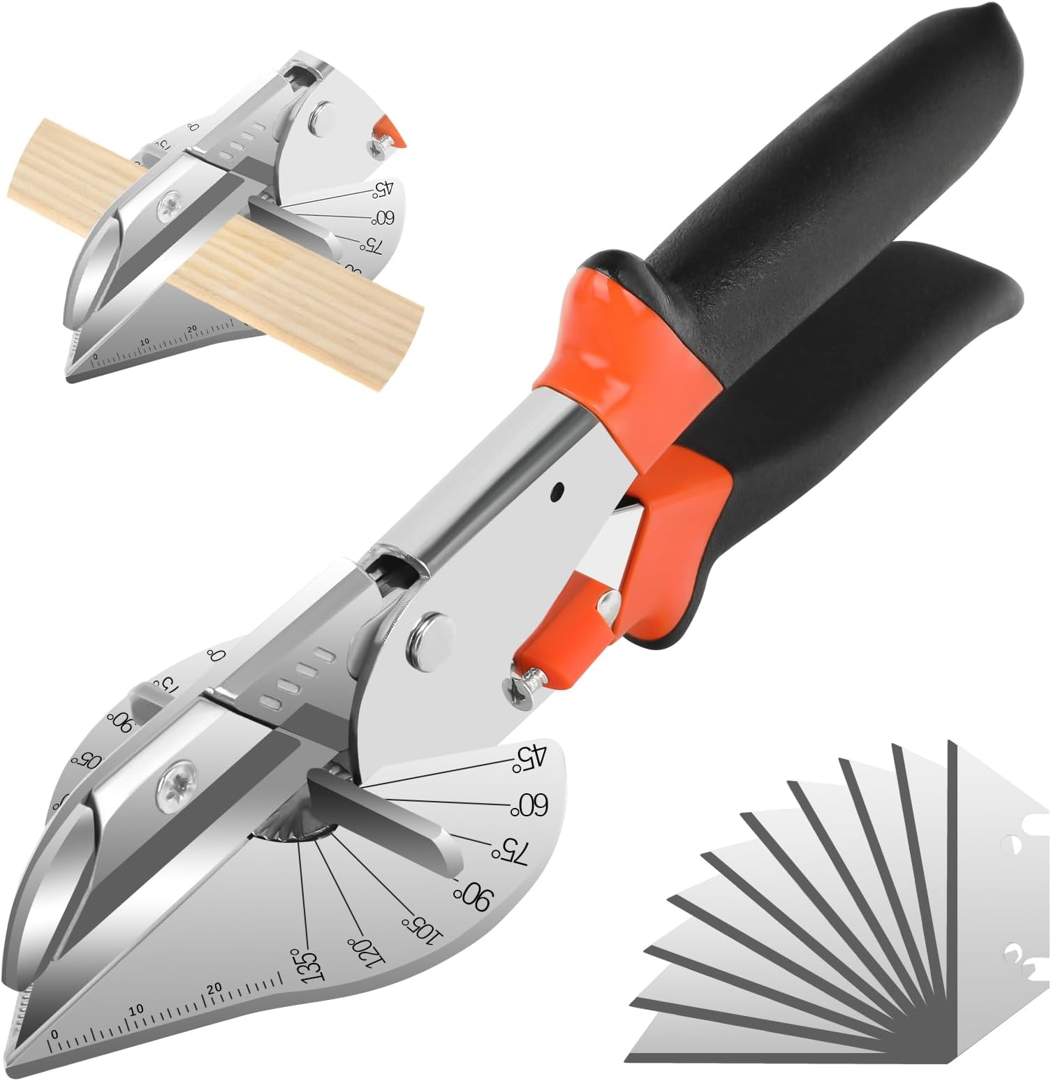 FLORA GUARD Miter Shears - 45 to 135 Degree Multi Angle Trim Cutter ...