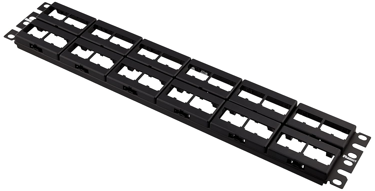 Amazon.com: Panduit CPP48WBLY 48-Port Flat Patch Panel, Black : Electronics
