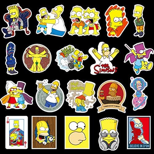 The Simpson Stickers for Laptop(100 PCS),Gift for Children Teens Adults ...