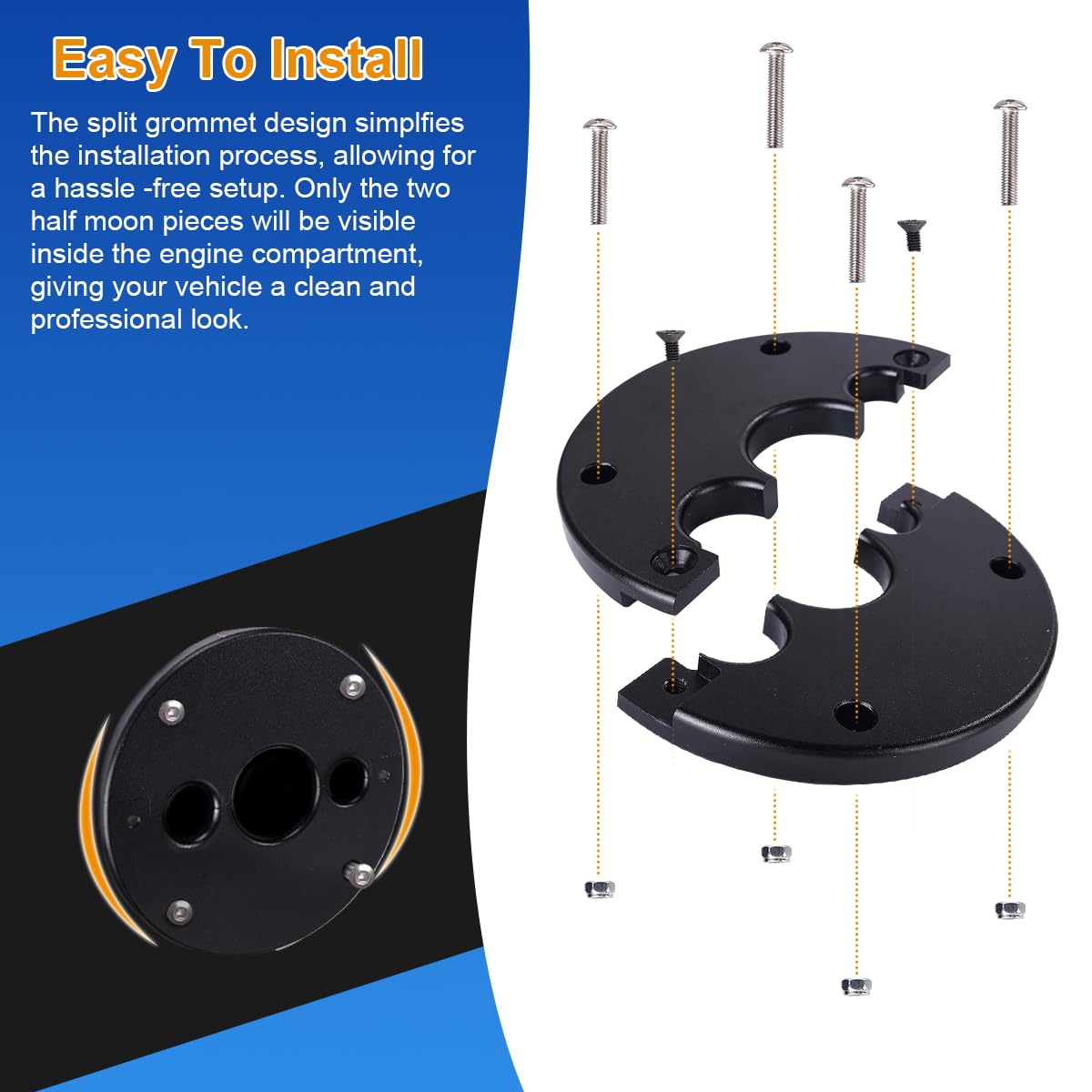 Snapklik.com : JADSOrBoBi For Holley Terminator X LS Harness Firewall ...