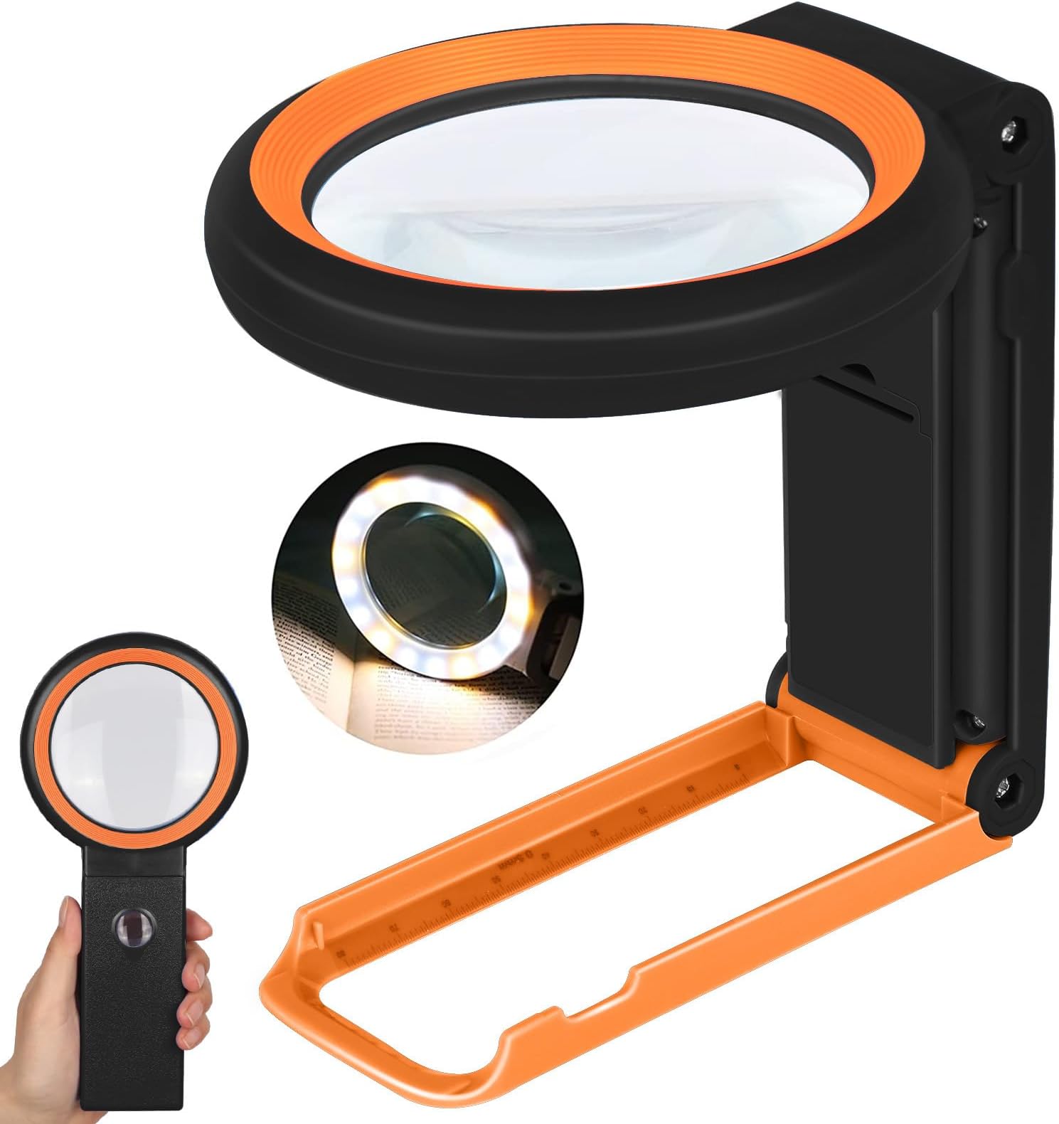 Amazon.com: LED Magnifying Lamp with Clamp, Raweao 3X Lighted Hands ...