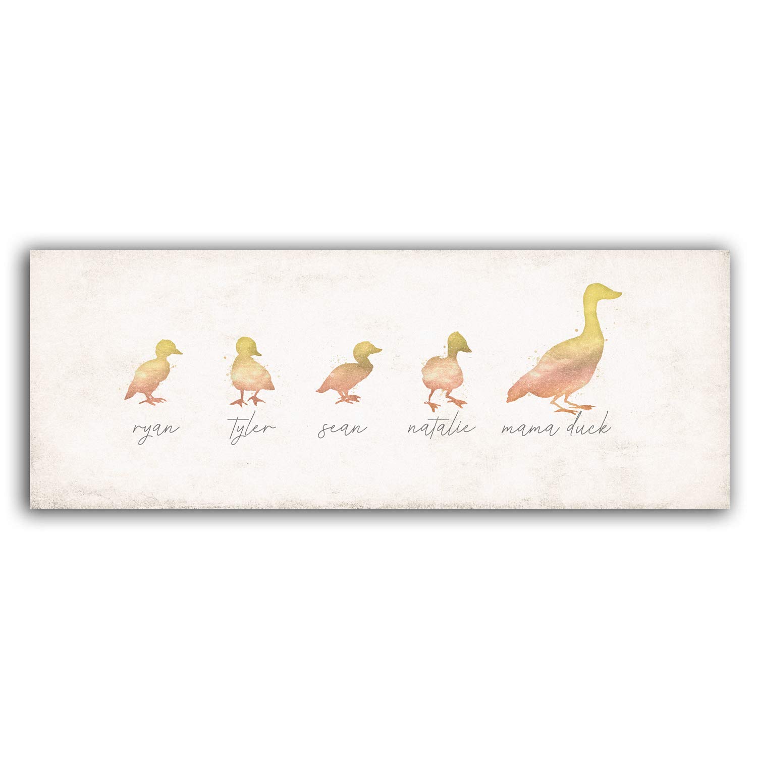 Ducklings Following Mother
