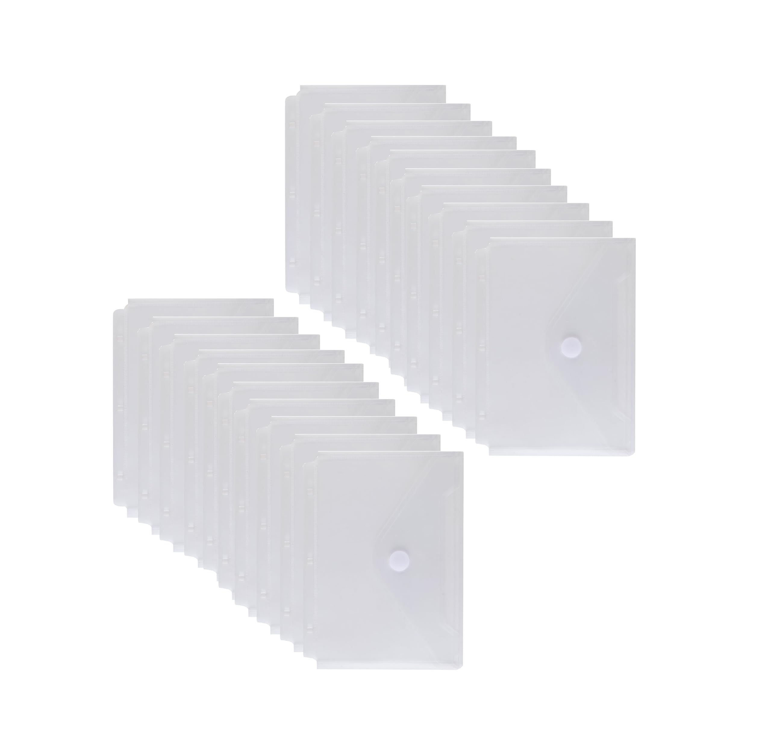 Snapklik.com : Plastic 3 Ring Binder Pockets Clear Pouches For 5.5 X 8. ...