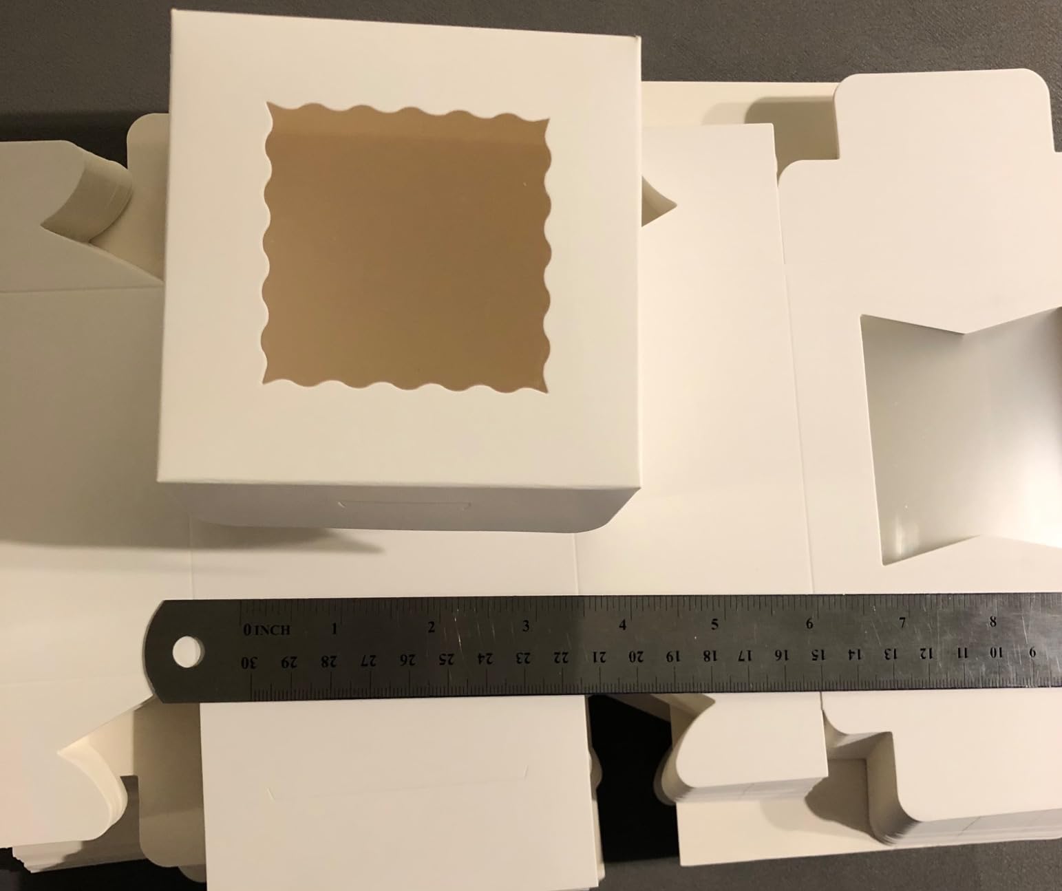 Amazon.com: TaoBary 150 Pcs 4 Inch Bakery Boxes 4 x 4 x 2.5 Inch Cookie Boxes with 3 Style ...