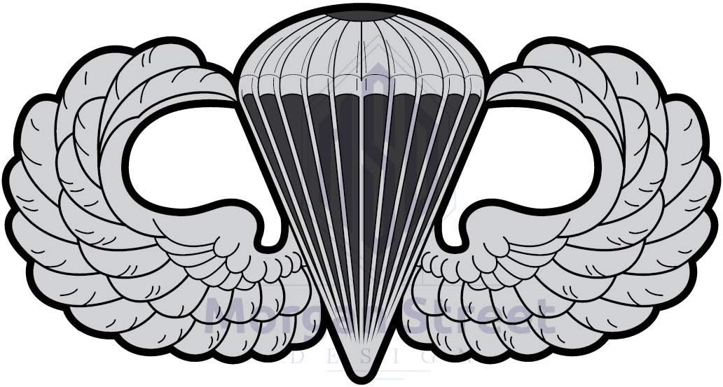 Amazon.com: Veteran Pins US Army Basic 1 Combat Jump Wings Vinyl ...