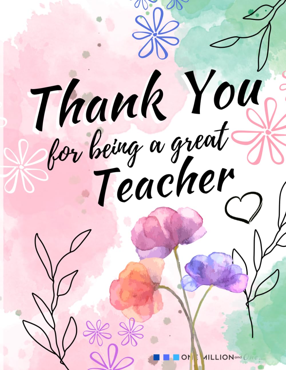 Teacher NoteBook | Thank You for Being A Great Teacher | Lined Journal ...