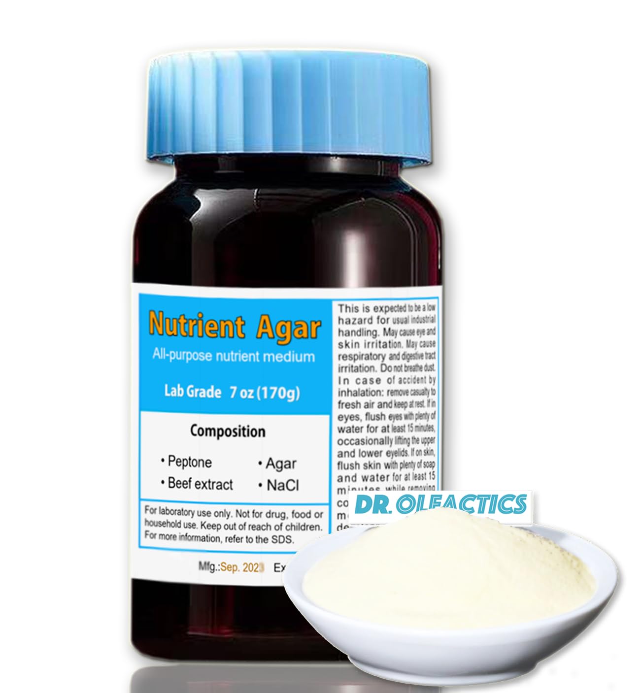 Nutrient Agar Powder 170 Grams [Value Pack] - Makes 310 Agar Petri ...